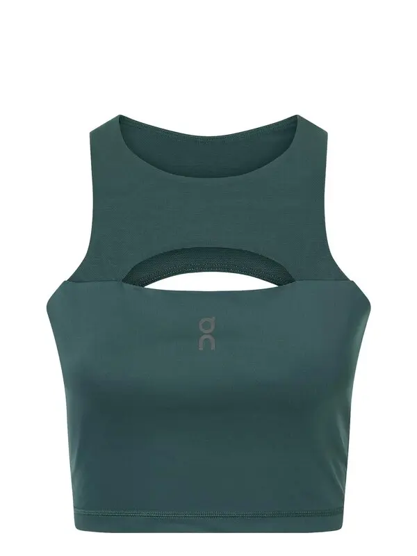 On Performance Training Cropped Running Top - Green