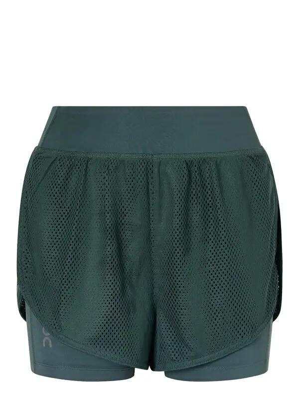 On Performance Training Stretch-mesh Shorts - Green