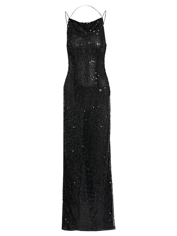 16Arlington Hebe Sequined Gown - Black