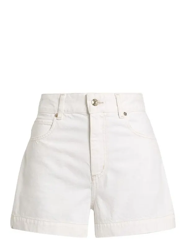 FRAME The Charm Denim Shorts - Off-white