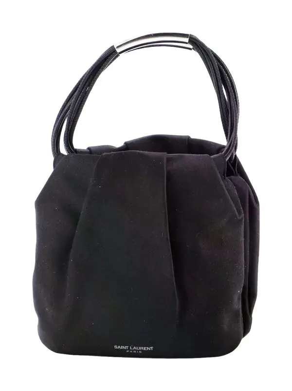 Saint Laurent Pochon Top Handle Mini Satchel - Black