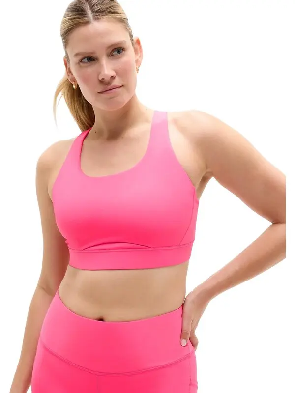 Athleta Interval Sports Bra D-dd - Cerise