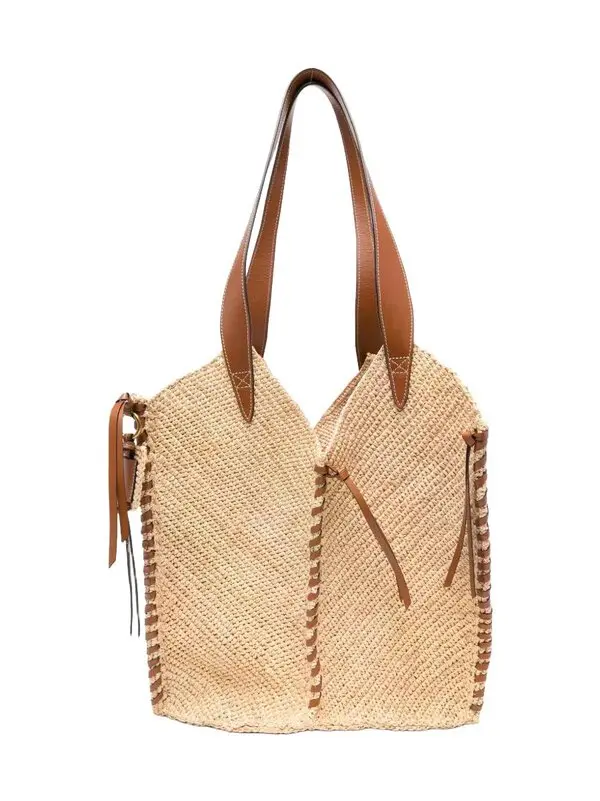 Isabel Marant Tampa Woven Shoulder Bag - Neutrals