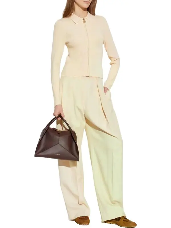 Victoria Beckham Pleated Trousers - Neutrals