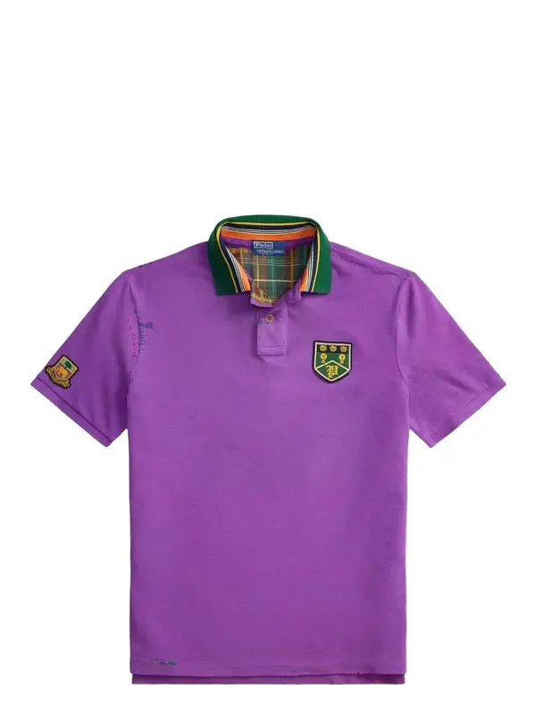 Polo Ralph Lauren Appliqué Short-sleeve Polo Shirt - Purple