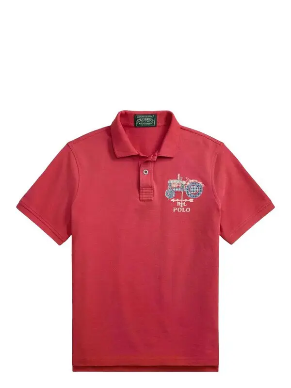 Polo Ralph Lauren Logo-embroidered Polo Shirt - Red
