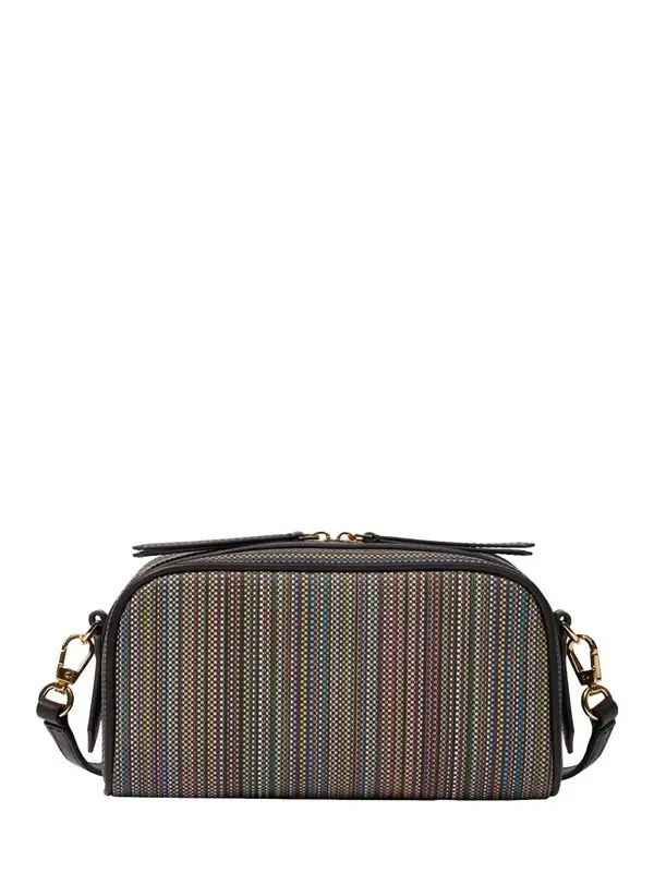 Paul Smith Striped Satchel - Brown