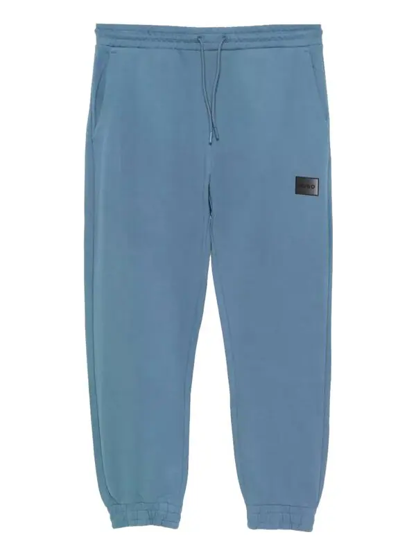 Hugo Logo-patched Cotton Trackpants - Blue