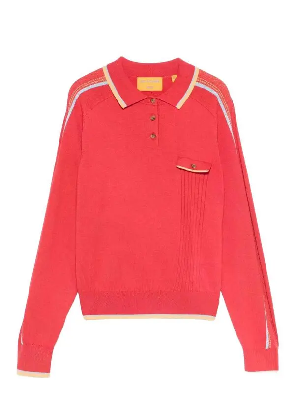 Guest In Residence Relay Polo Shirt - Red