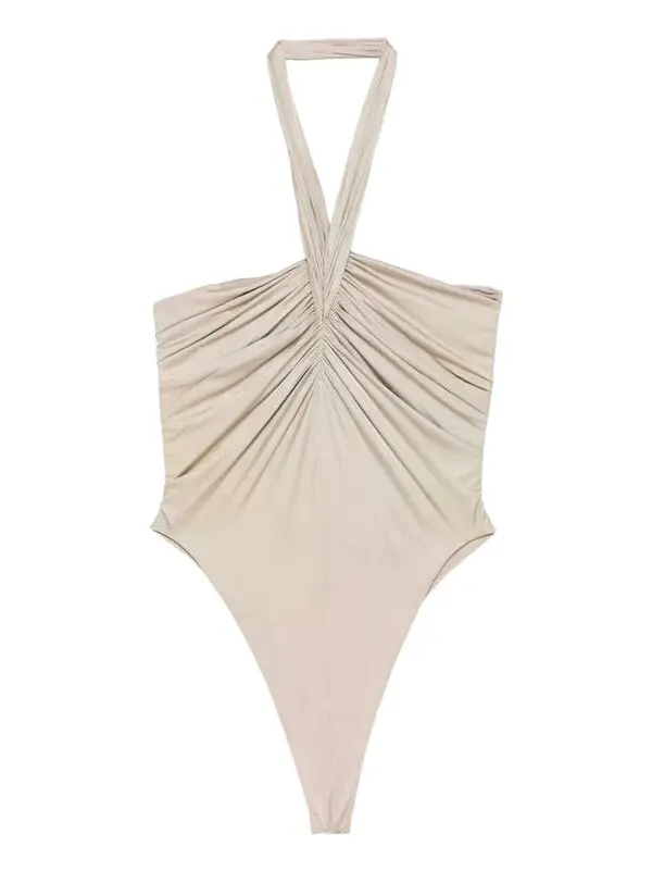 Atlein Halterneck Bodysuit - Neutrals