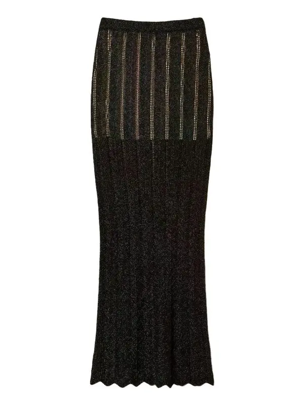 TWINSET Knitted Maxi Skirt - Black