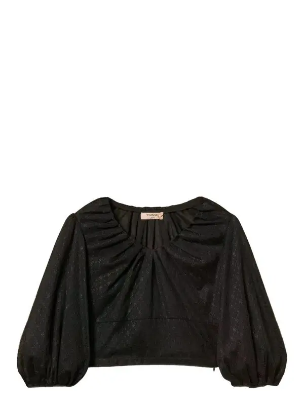 TWINSET Tulle Blouse - Black