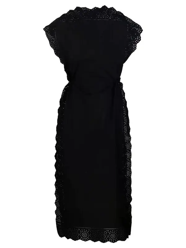 BY MALENE BIRGER Lace Trim Dress - Black