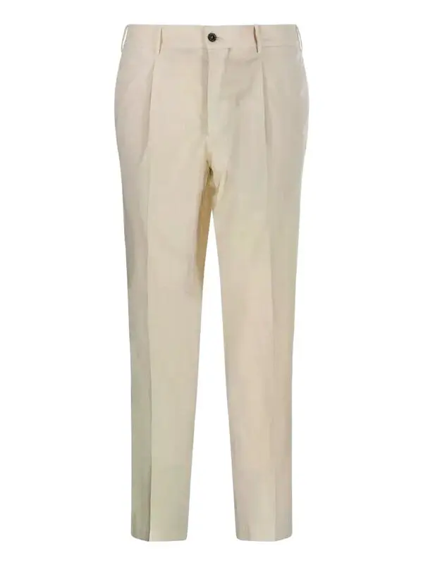 SANTANIELLO Pleated Trousers - Neutrals