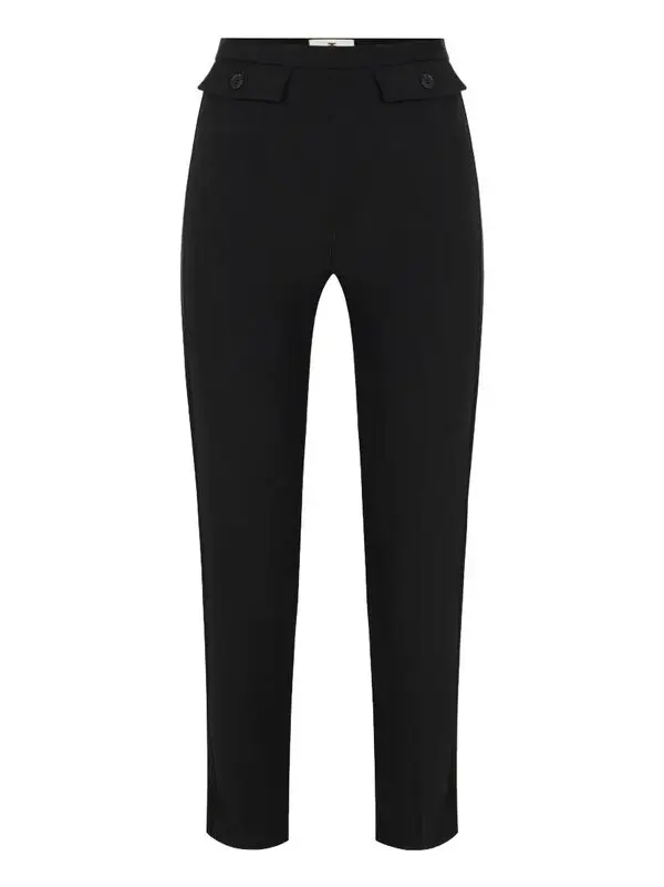 Elisabetta Franchi Panelled Trousers - Black