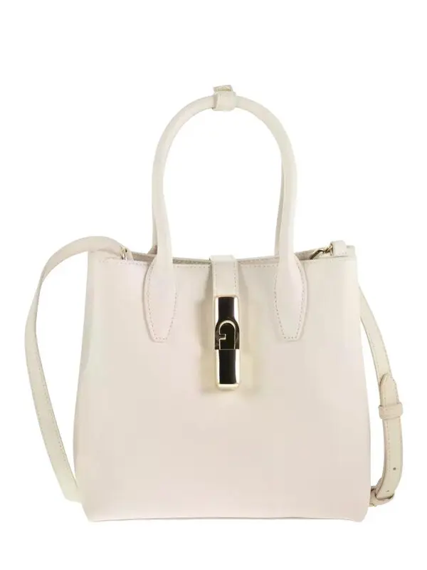 Furla Leather Goccia Tote - Neutrals