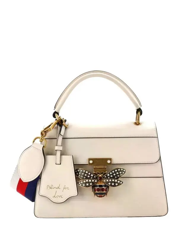 Gucci Queen Margaret Top Handle Small Satchel - White