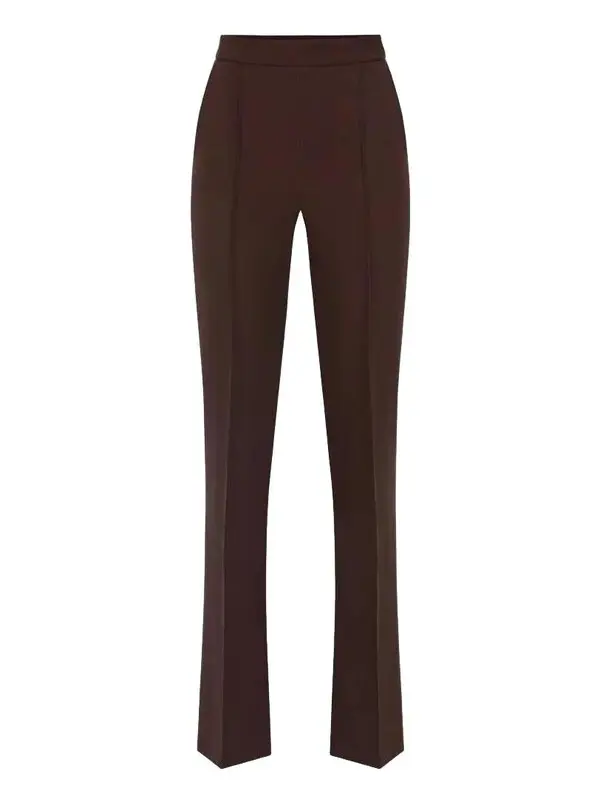 Elisabetta Franchi Ribbed Trousers - Brown