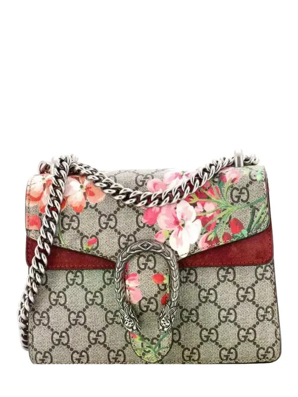 Gucci Dionysus Blooms Print Gg Coated Canvas Mini Shoulder Bag - Brown