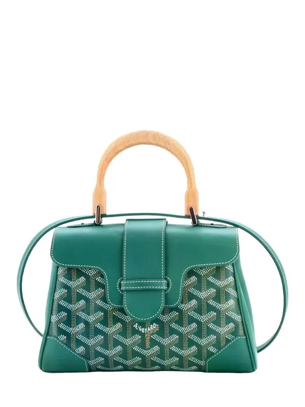 Goyard Saigon Top Handle Mini Shoulder Bag - Green