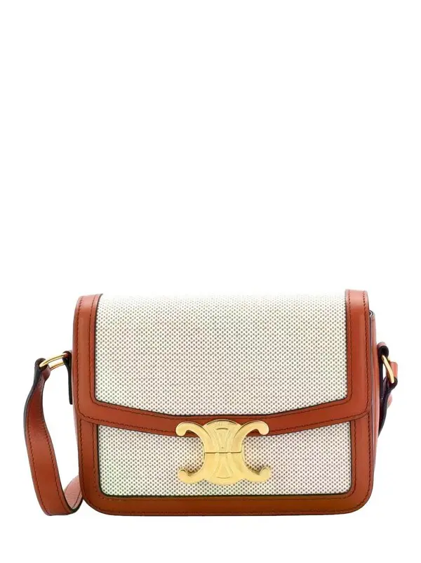 Celine Triomphe Teen Shoulder Bag - Brown