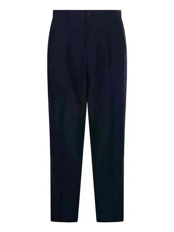 ENTRE AMIS Pleated Trousers - Blue