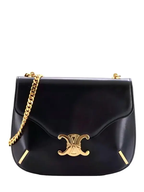 Celine Besace Triomphe Small Shoulder Bag - Black