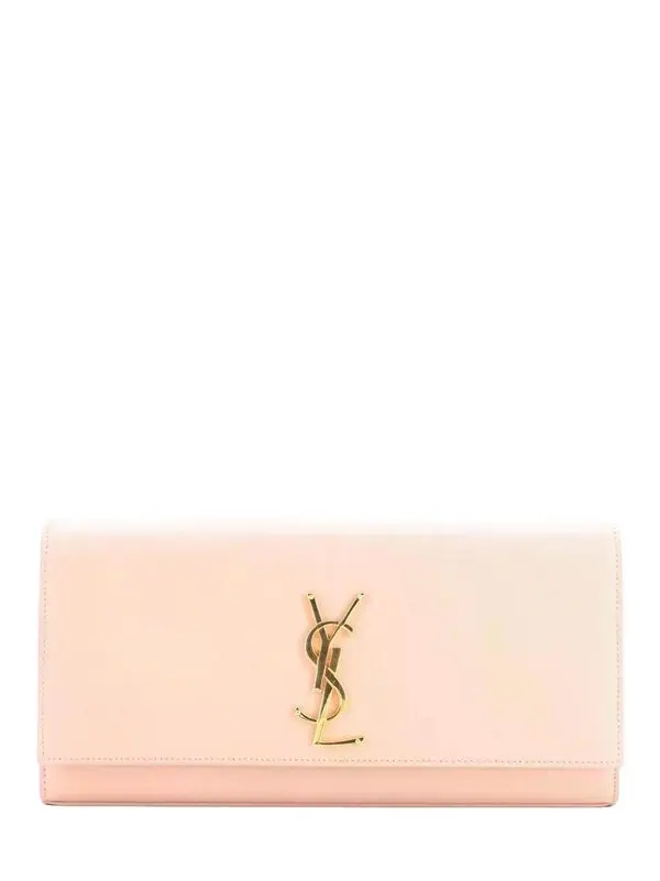 Saint Laurent Classic Monogram Long Clutch - Pink