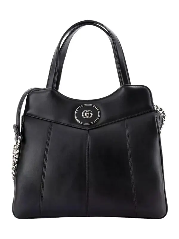 Gucci Petite Gg Quilted Leather Small Tote Bag - Black