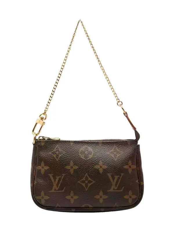 LOUIS VUITTON 2019 Monogram Mini Pochette Accessoires - Brown