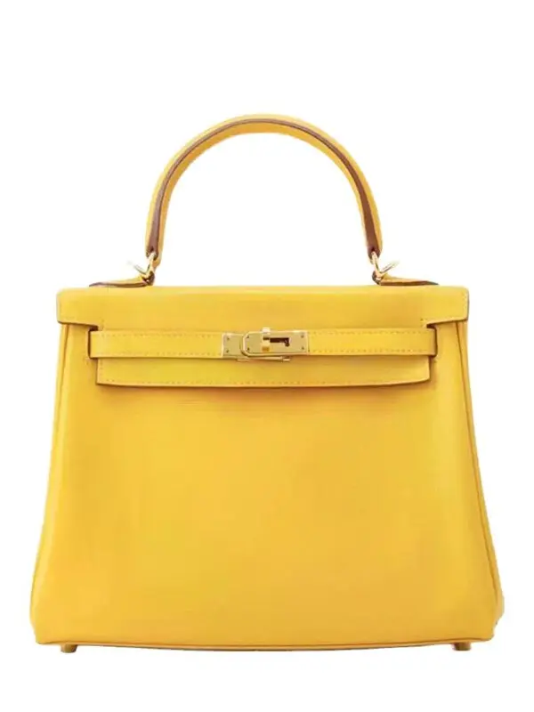 Hermès Kelly Ii Retourne 25 Satchel - Yellow