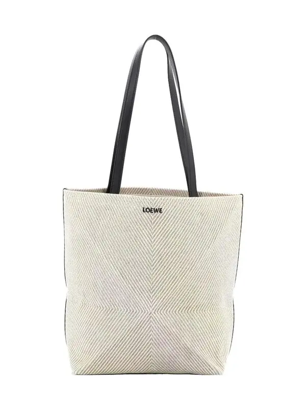 Loewe Puzzle Fold Medium Tote Bag - Neutrals