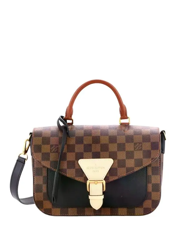 LOUIS VUITTON Beaumarchais Handbag Damier - Black