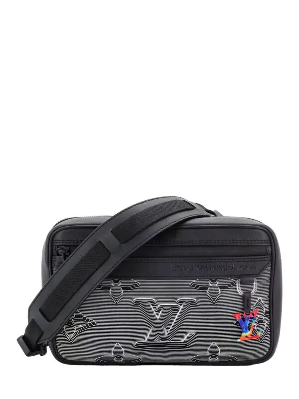 LOUIS VUITTON Expandable Messenger Bag Limited Edition 2054 Monogram - Black