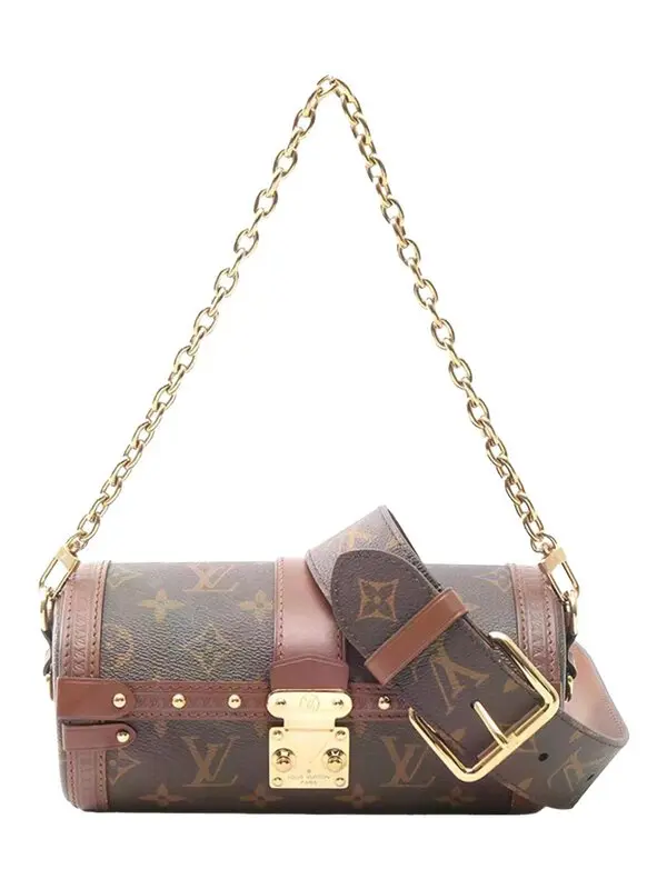 LOUIS VUITTON 2010-2026 Monogram Papillon Trunk Satchel - Brown