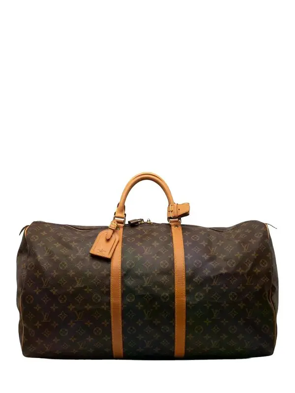 LOUIS VUITTON 1992 Monogram Keepall 60 Travel Bag - Brown