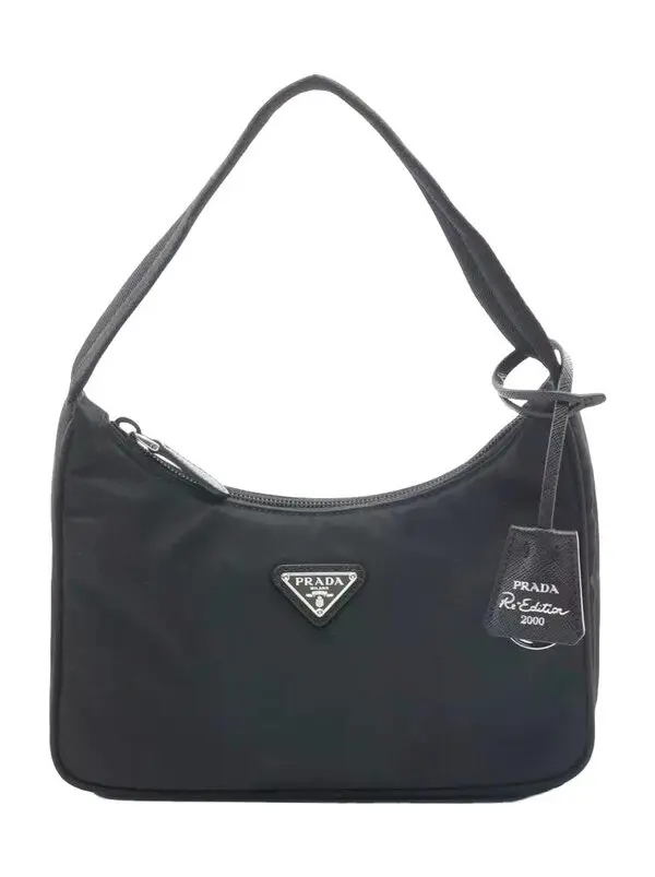 Prada 2013-2026 Re-edition 2000 Mini Shoulder Bag - Black