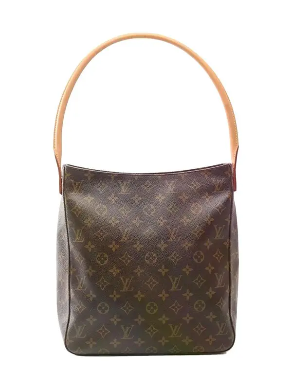 LOUIS VUITTON 2002 Monogram Looping Gm Shoulder Bag - Brown