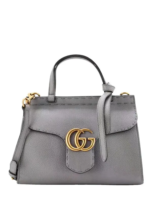 Gucci Gg Marmont Mini Satchel - Grey