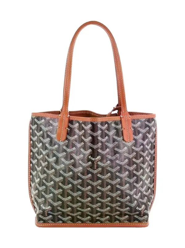 Goyard Anjou Reversible Mini Tote Coated Canvas - Brown
