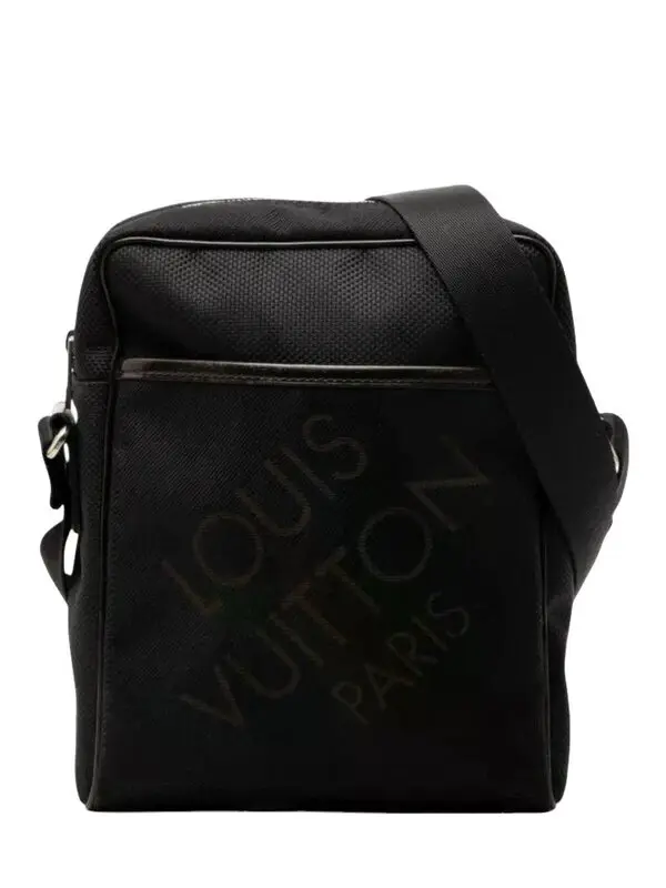LOUIS VUITTON 2012 Damier Geant Citadin Crossbody Bag - Black