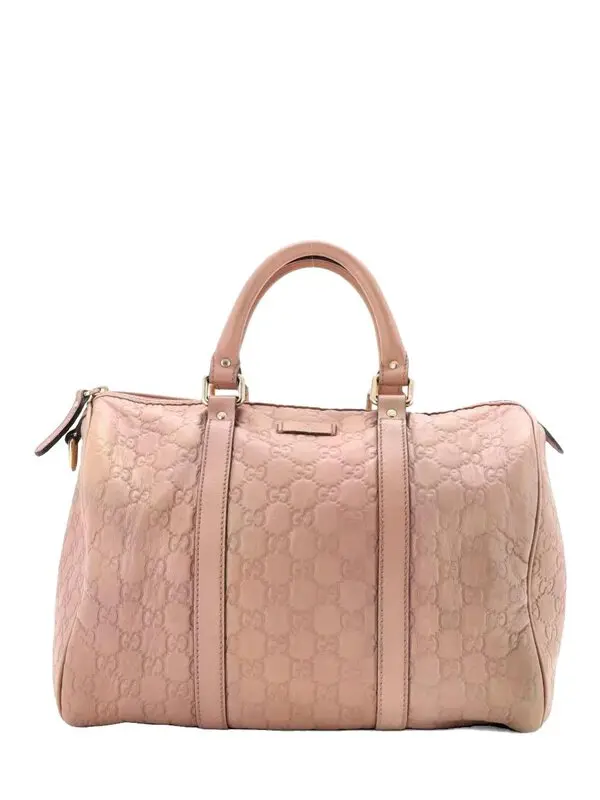 Gucci Joy Boston Bag Ssima Leather Handbag - Neutrals