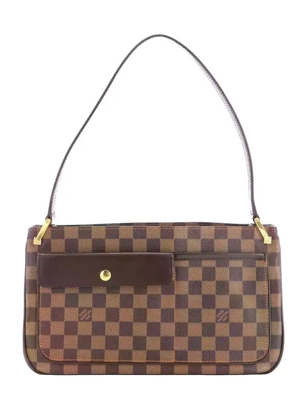 LOUIS VUITTON Aubagne Damier Shoulder Bag - Brown