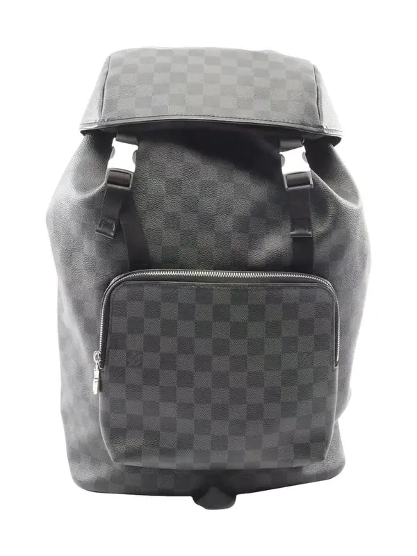 LOUIS VUITTON 2018 Damier Graphite Zack Backpack - Black