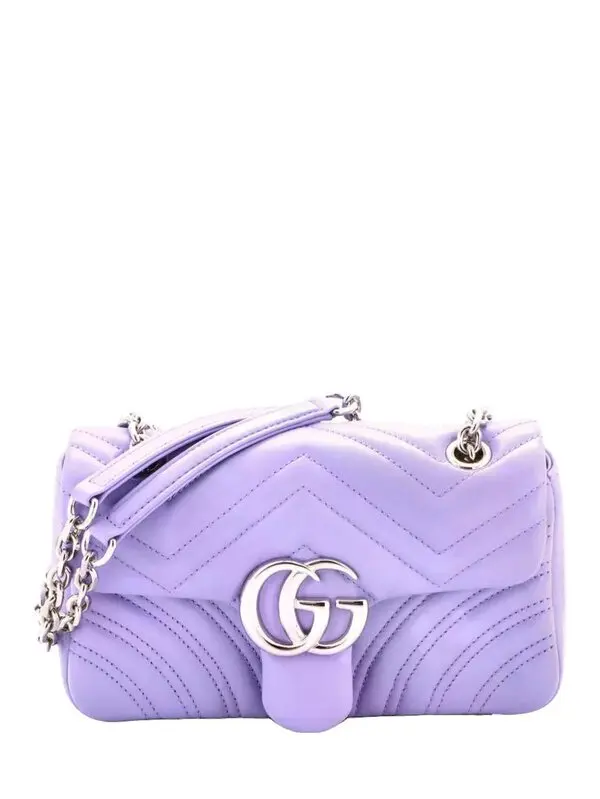 Gucci Gg Marmont Mini Crossbody Bag - Purple