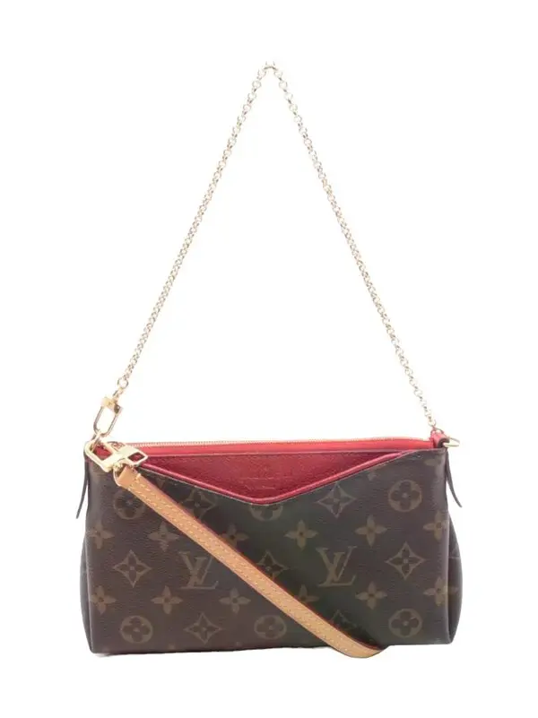 LOUIS VUITTON 2016 Monogram Pallas Clutch - Brown