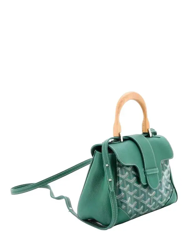 Goyard Saigon Top Handle Mini Shoulder Bag - Green
