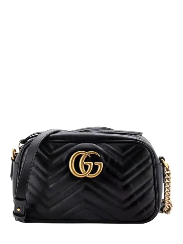 Gucci Gg Marmont Small Shoulder Bag - Black