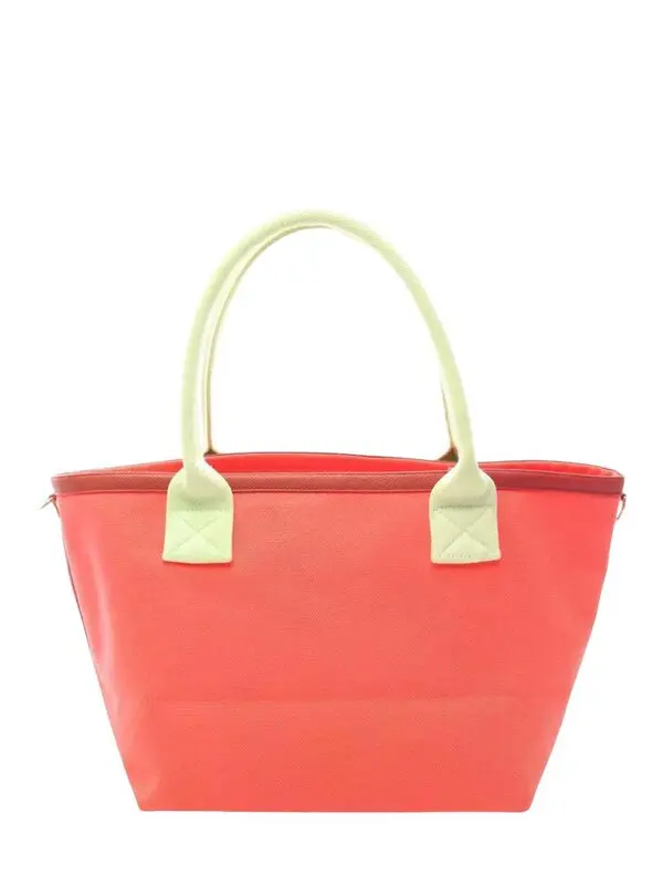 Hermès 1990-2010 Toile Petit H Socabas Tote Bag - Red