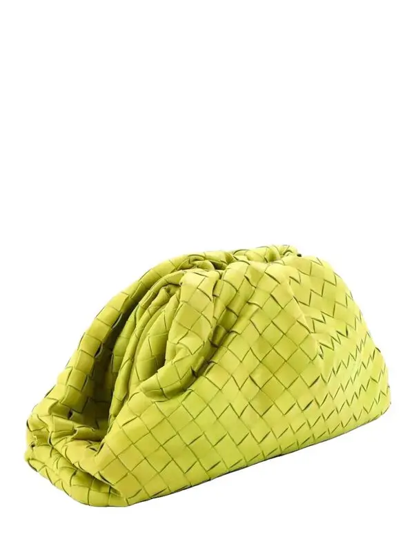 Bottega Veneta The Pouch Intrecciato Nappa Teen Crossbody Bag - Yellow